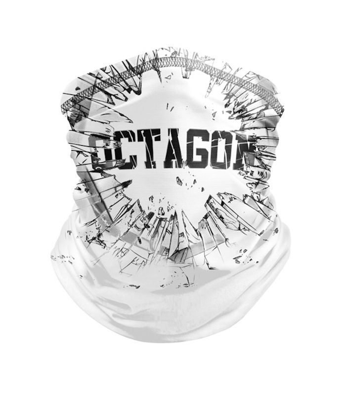 Komin OCTAGON LOGO CRUSHED WHITE | Accessories \ Masks & balaclavas ...