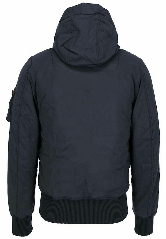 Kurtka ALPHA INDUSTRIES MA-1 HOODED Reflective black 118115 03 czarny ...