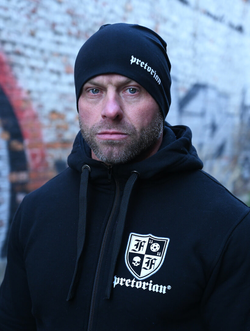 Czapka PRETORIAN LOGO czarno-biała | Men's \ Hats \ Beanies Brands ...