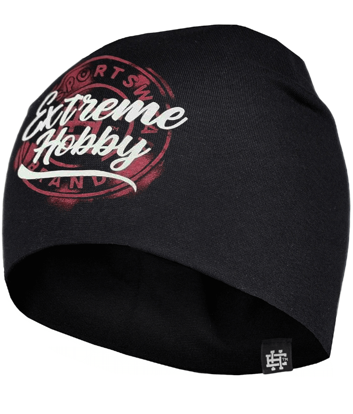 Czapka EXTREME HOBBY BADGE czarna czarny | Men's \ Hats \ Beanies ...