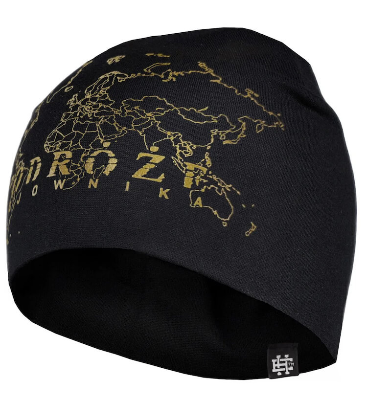 Czapka EXTREME HOBBY PODRÓŻE WOJOWNIKA czarna | Men's \ Hats \ Beanies ...