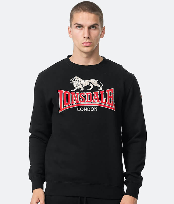 Bluza LONSDALE LAWINS czarna prosta czarny | Męskie \ Bluzy \ Proste Marki \ LONSDALE LONDON ...