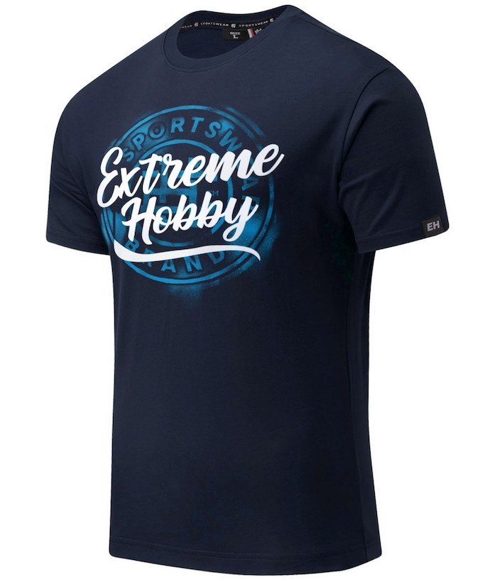 T-shirt EXTREME HOBBY BADGE granatowy granatowy | Męskie \ Koszulki \ T ...